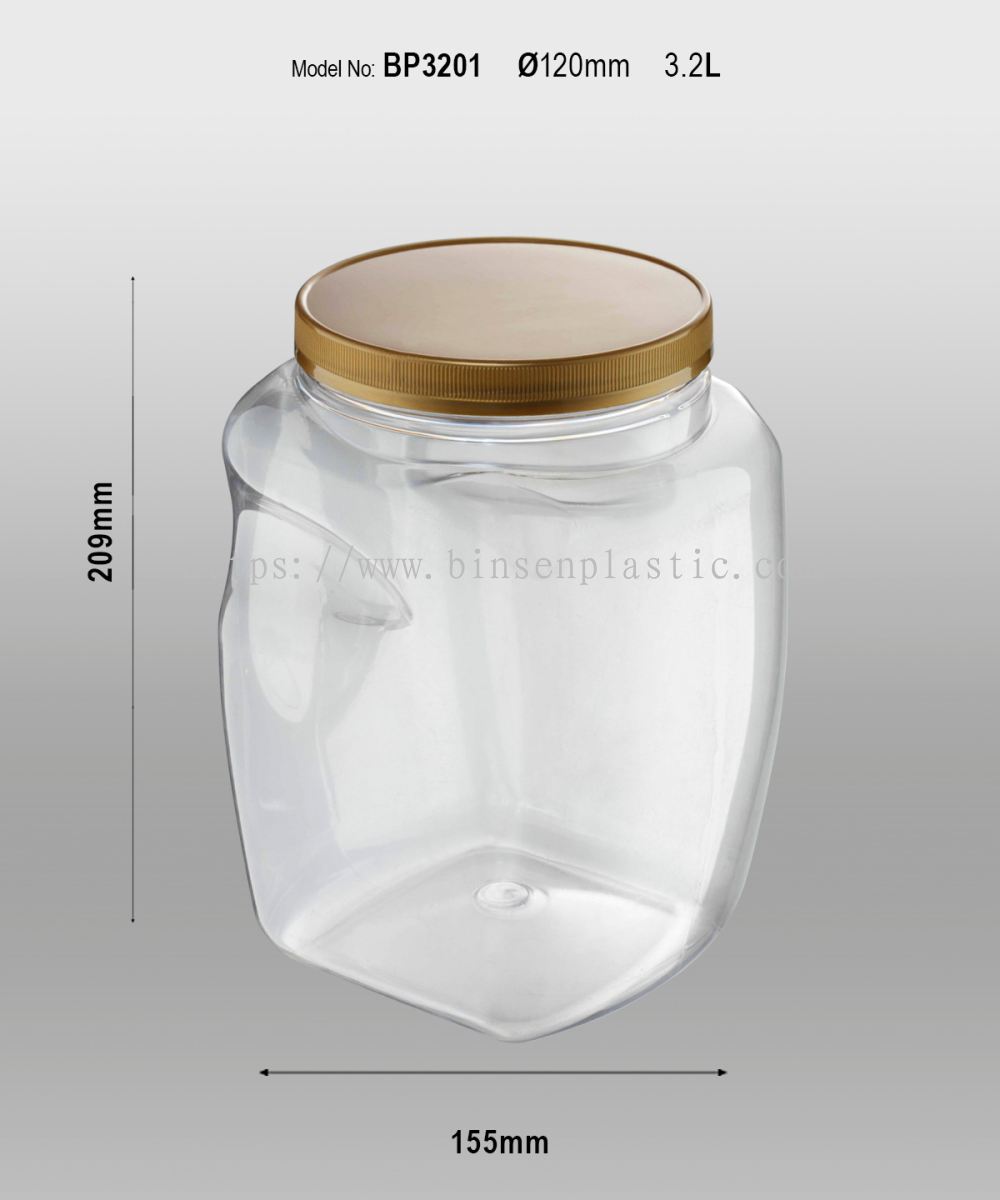 Penang 120mm - P.E.T Wide Jar & Bottles from Binsen Plastic Industry ...