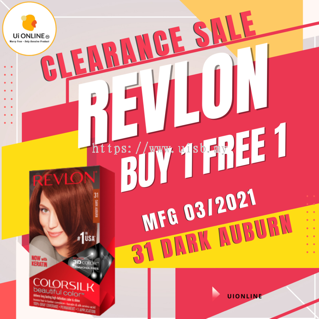 Johor,Segamat REVLON COLOR SILK HAIR COLOR (31 DARK AUBURN) *BUY 1 FREE ...