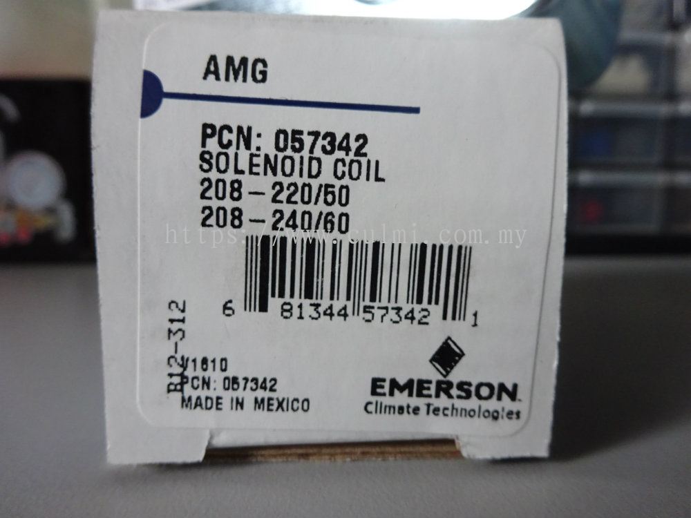 Selangor Emerson Coil For Solenoid Valve (AMG Steel 208~230V) Emerson ...